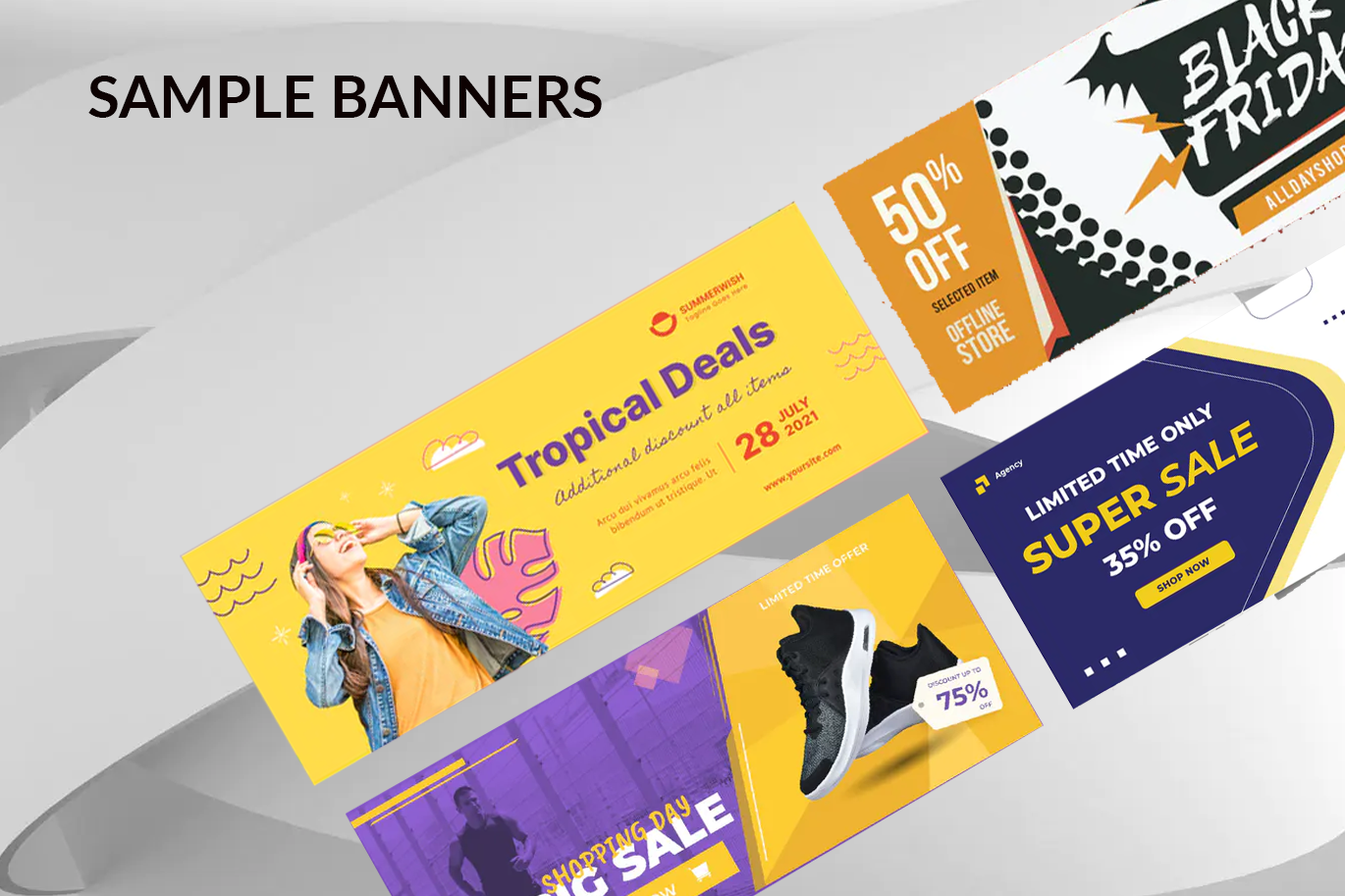 Graphic Design Service for Power-eCommerce - Banners, Logos & more